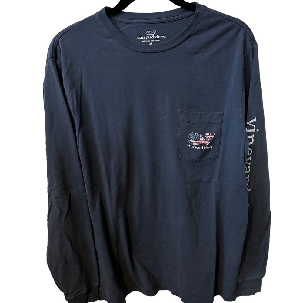 Vineyard Vines Map Of America W/Flag Size Medium Long… - Gem
